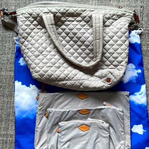 MZ Wallace | Bags | Mz Wallace Large Sutton In Pale Greige | Poshmark